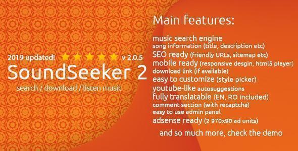 SoundSeeker 2 - Music Search Engine - Social media apps | Alkanyx